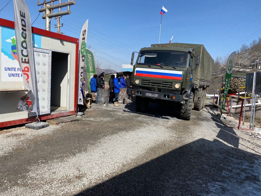 Sülhməramlıların maşınları aksiya yerindən keçdi - YENİLƏNİB | Modern.az