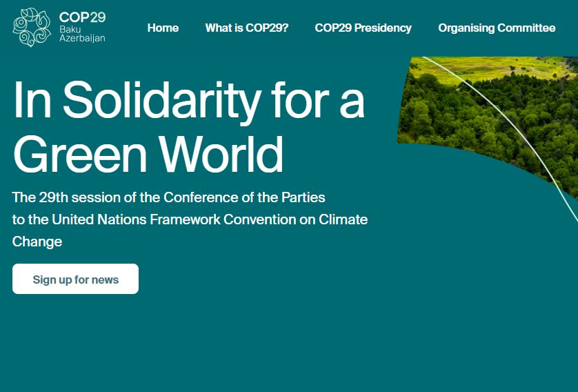 COP29-un rəsmi saytı istifadəyə verildi